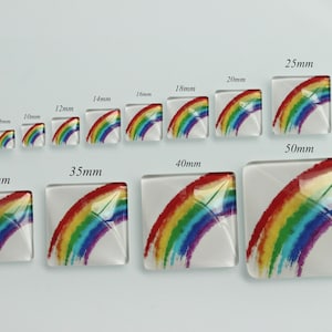 Handmade Square Photo Glass Cabochon, Heart Glass Cabochons 10/12/15 ...