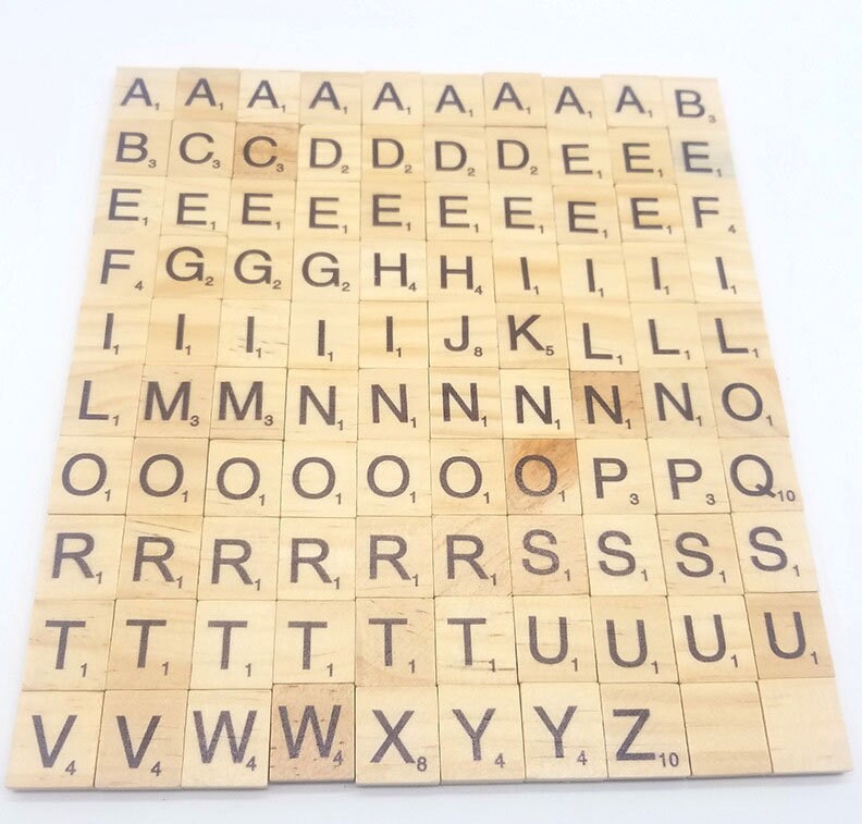 18mmX20mm DIY Wood 26 English letters Wooden Numbers Mixed | Etsy