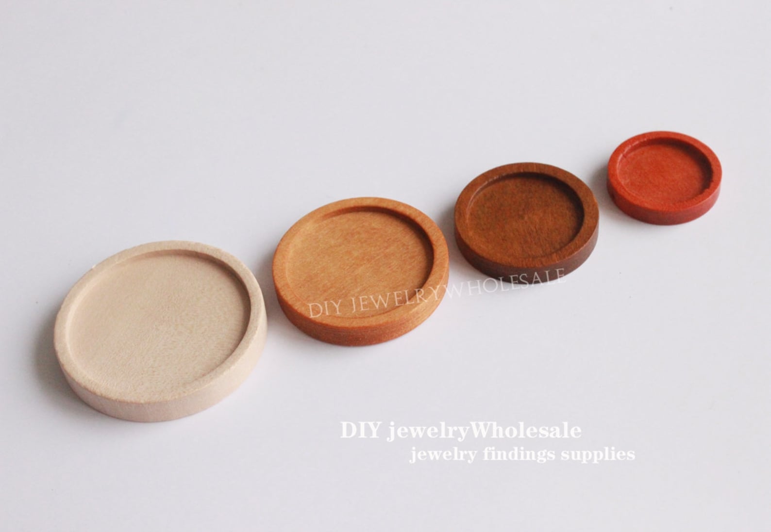 20pcs Wood Pendant Bezel Blanks Wood Bezel Pendant Settings | Etsy