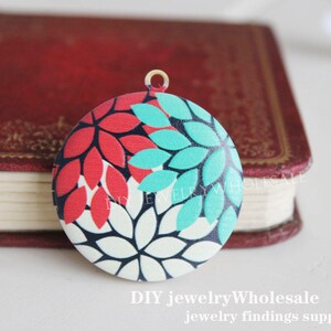 Exclusive 1pcs 33mm 3D Embossed Design Handmade Photo Locket XH307 ...