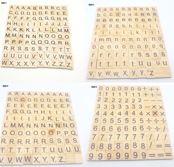 18mmx20mm DIY Wood 26 English Letters Wooden Numbers Mixed | Etsy