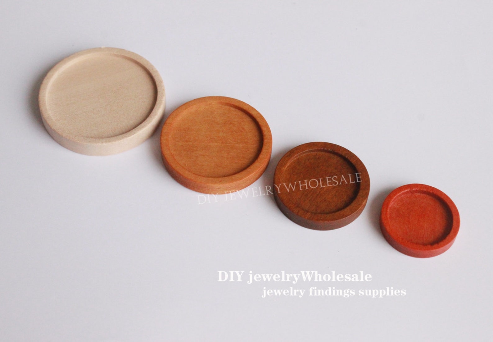 20pcs Wood Pendant Bezel Blanks Wood Bezel Pendant Settings | Etsy