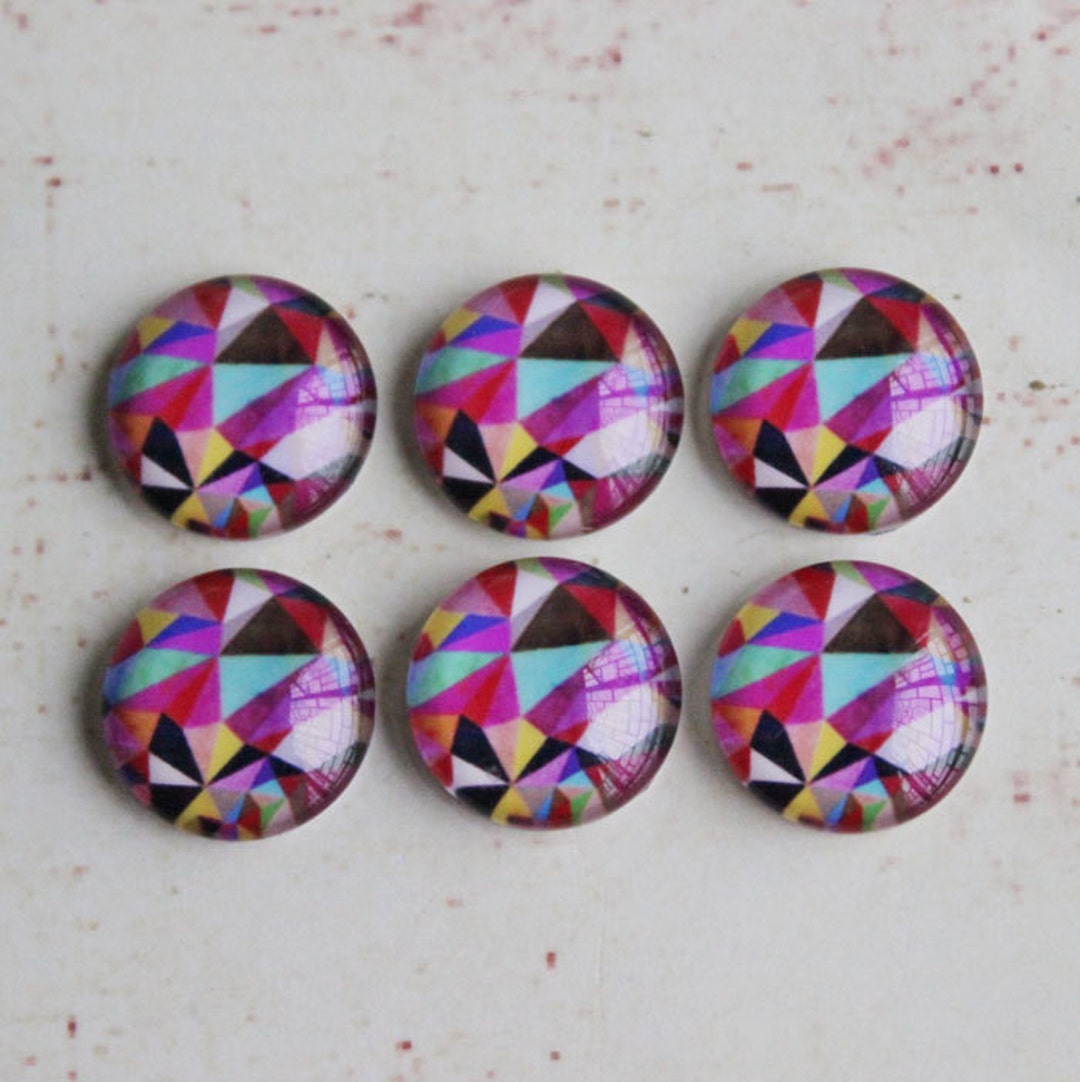 10mm Glass Cabochon, 10mm 12mm 14mm 16mm 18mm 20mm 25mm 30mm Round ...