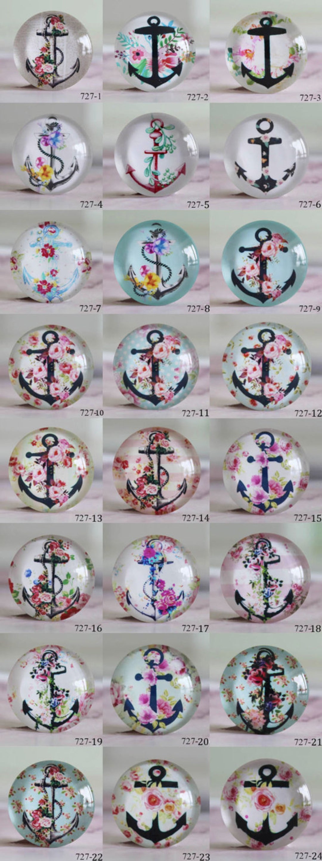 Handmade Cabochons 10- 58mm ,round Cabochons 12mm Handmade Photo Glass ...