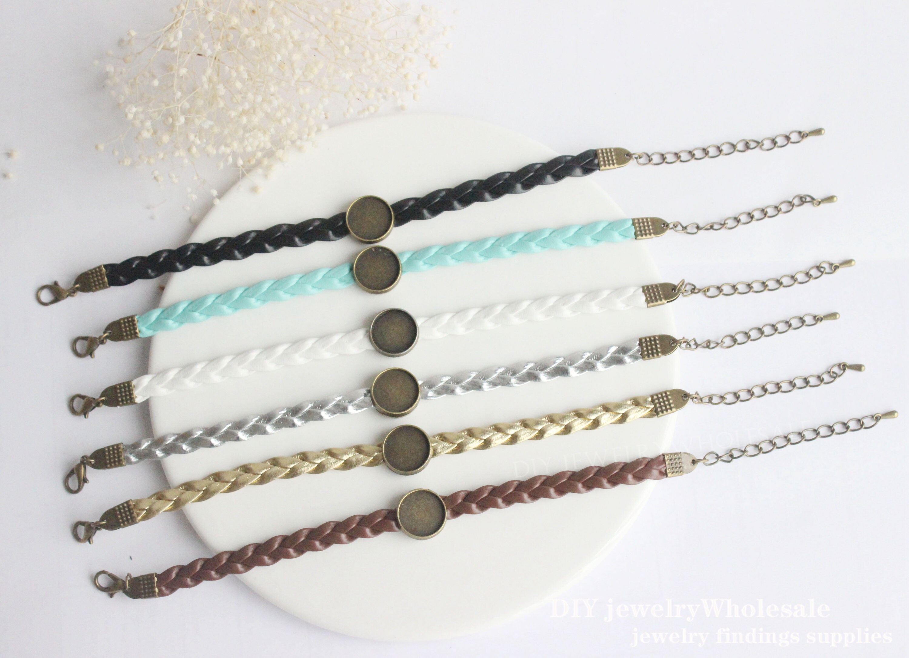 10pcs Handmade Leather Bracelet Blanks 12mm Bracelet - Etsy