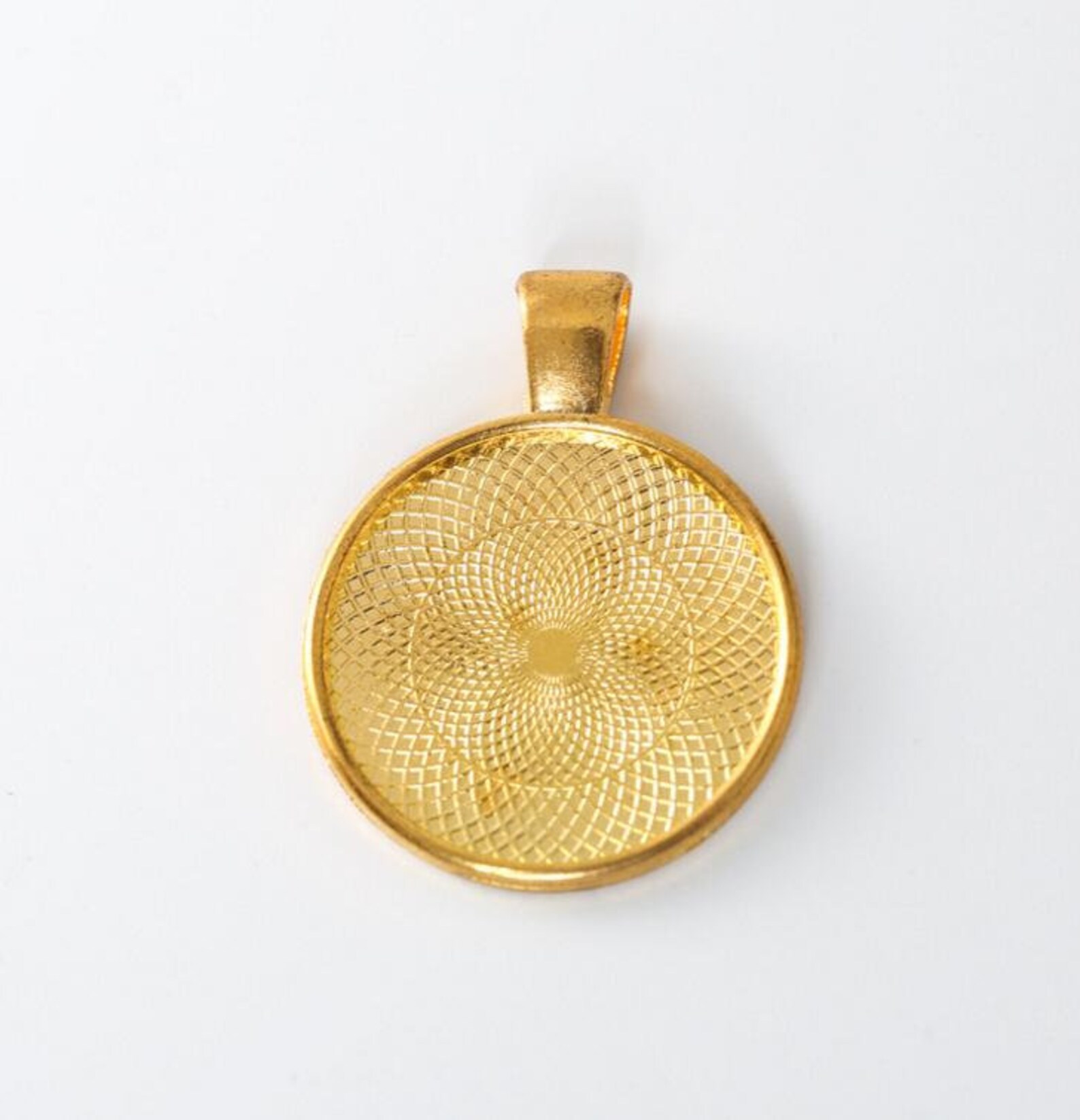 10pcs Round Bezel Pendant Trays,diy Round Bezel Pendant Trays Base ...