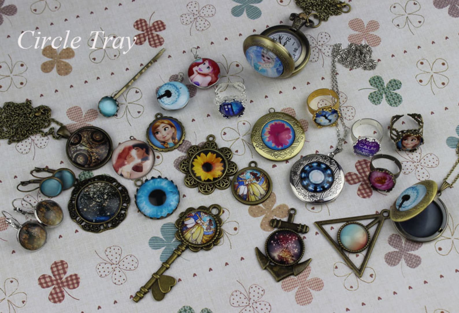 10pcs 12mm Handmade Photo Glass Cabochons flowers DT 85 10mm - Etsy