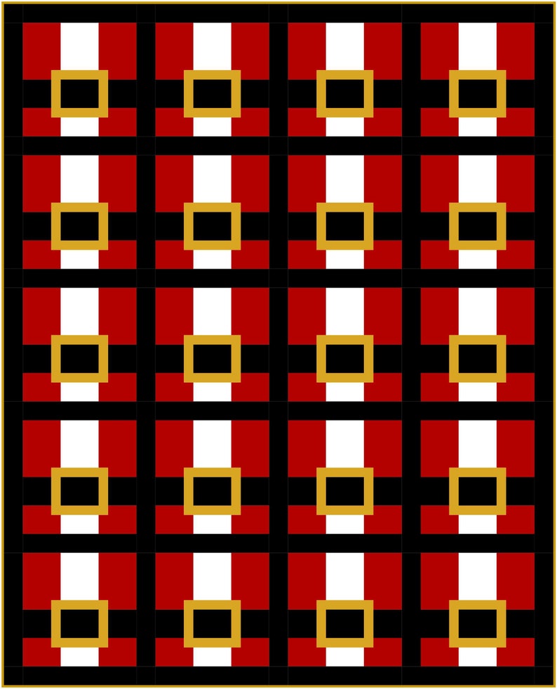 MINKY Santa Suit Quilt Kit - Mandi Persell of Sewcial Stitch Kit ...