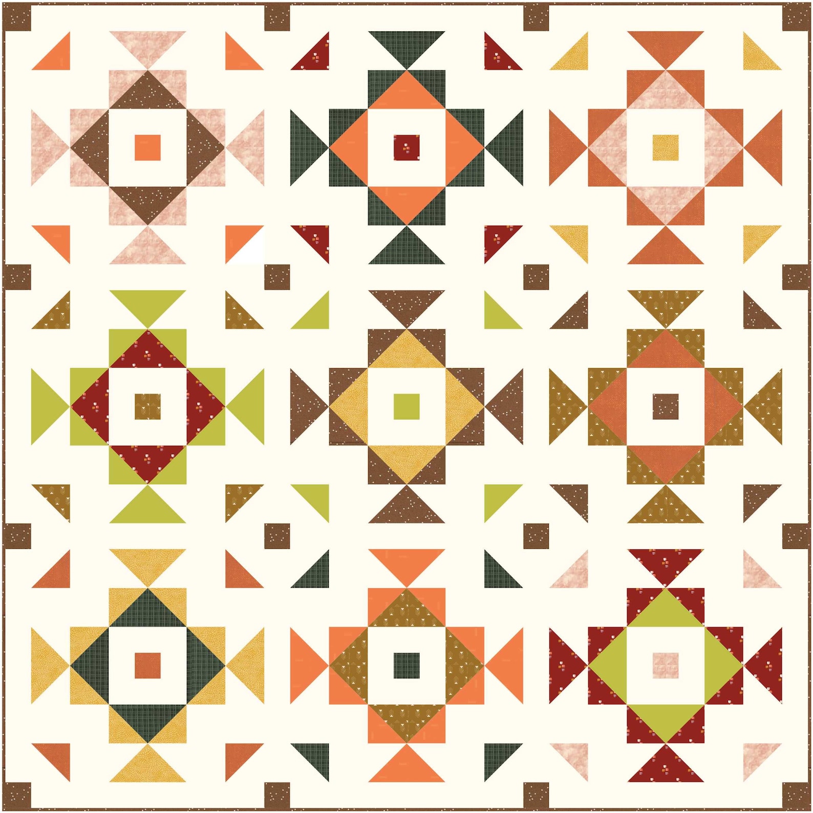 Swizzle Modern Geometric Quilt Pattern by Mandi Persell of Sewcial ...