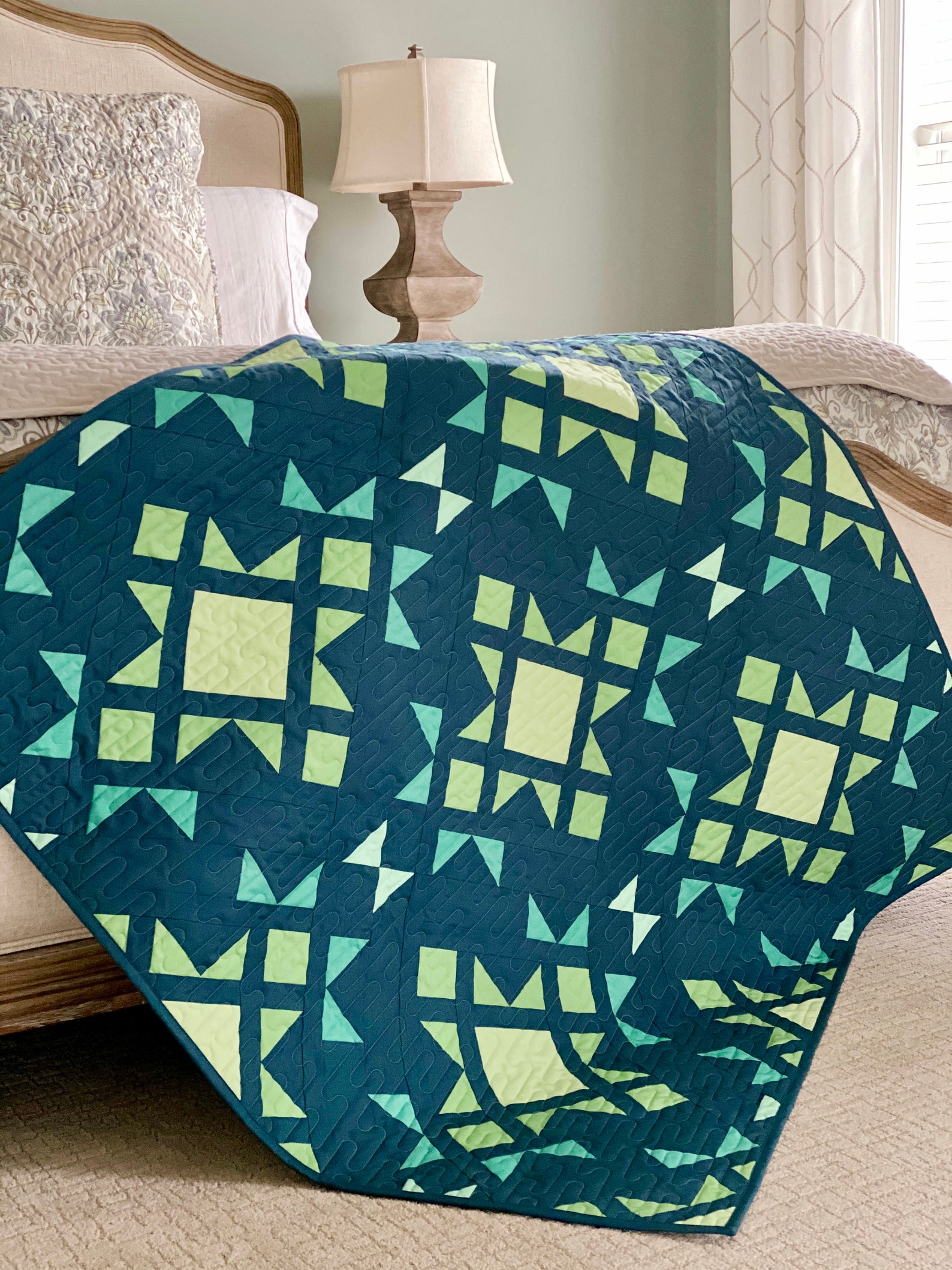 Star Blast Modern Star Quilt Pattern by Mandi Persell of - Etsy