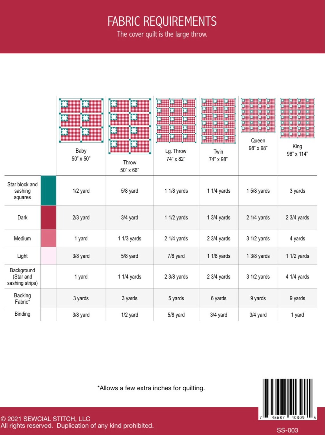 Plaid Flag Modern Patriotic Quilt PDF Pattern by Mandi Persell | Etsy