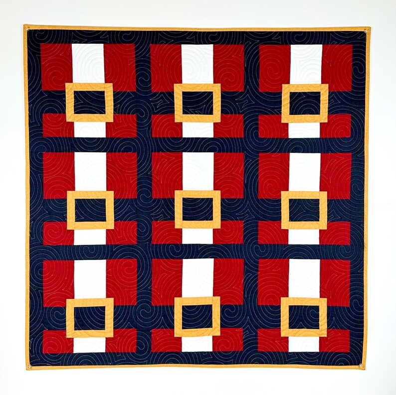 Santa Suit Modern Christmas Quilt PDF Pattern by Mandi Persell of ...