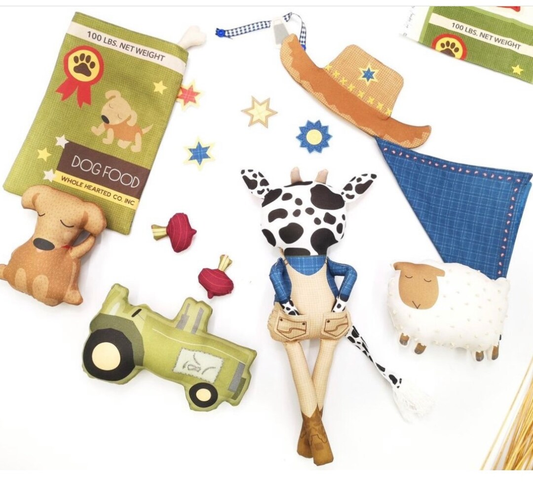 Country Life Boris the Cow Fabric Panel by Jennifer Long for Riley ...