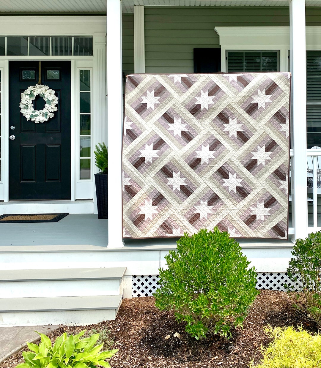 Neutral Slanted Star Quilt Kit - Mandi Persell of Sewcial Stitch Kit ...