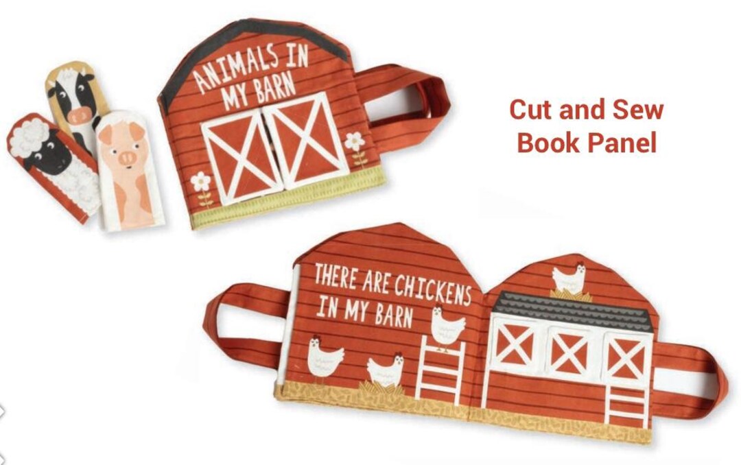 Farmstead Barn Fabric Book Panel by Stacy Iest Hsu for Moda 100% Cotton ...