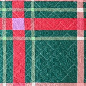 Upscale Plaid Modern Geometric Throw Quilt Kit - Lo & Behold Stitchery ...