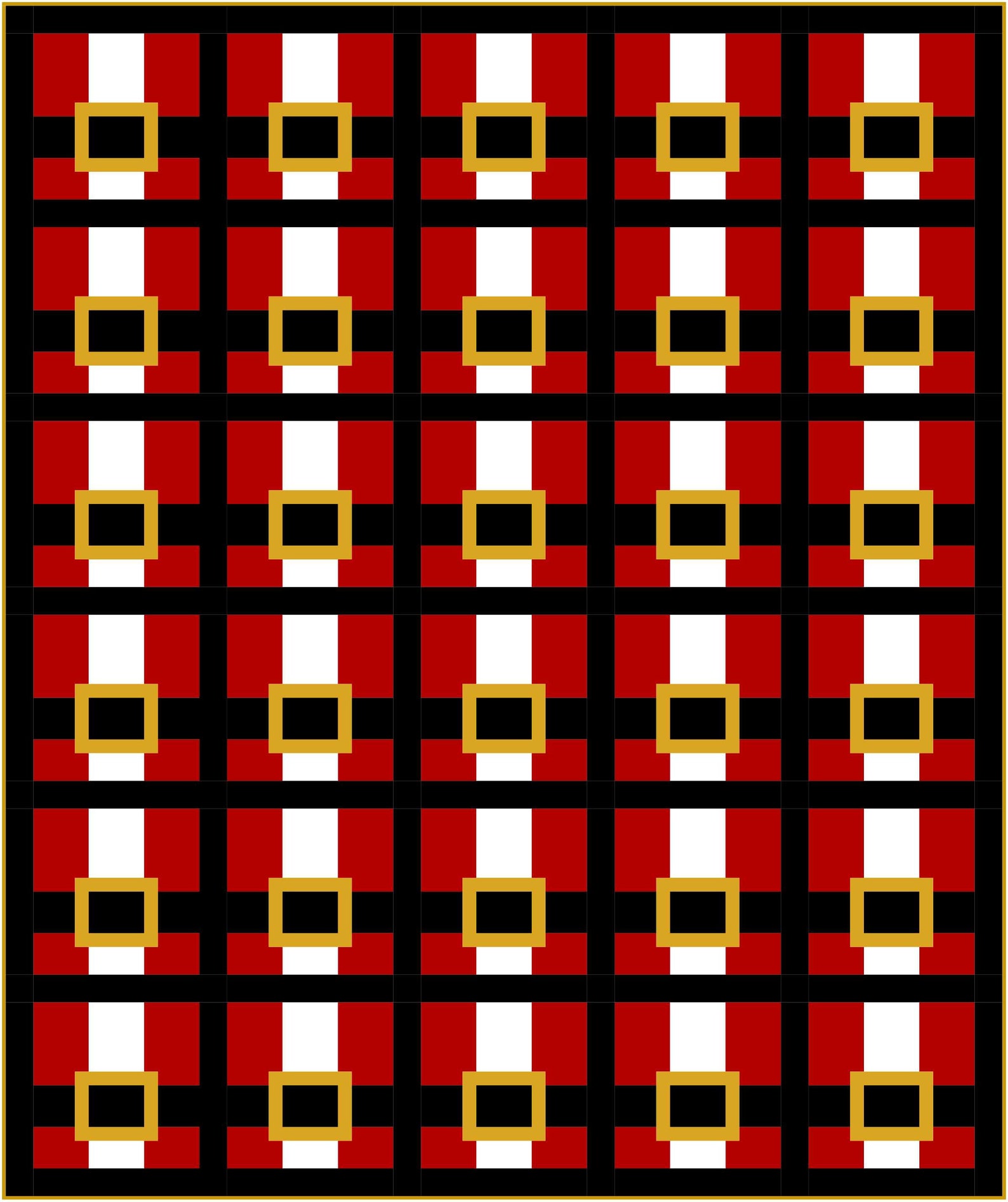 Santa Suit Modern Christmas Quilt PDF Pattern by Mandi Persell of ...