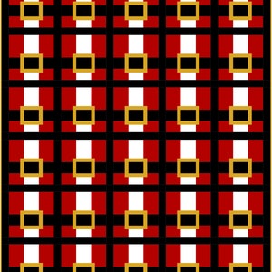 Santa Suit Modern Christmas Quilt PDF Pattern by Mandi Persell of ...
