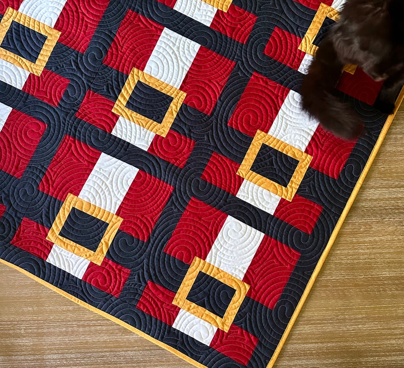 Santa Suit Modern Christmas Quilt PDF Pattern by Mandi Persell of ...