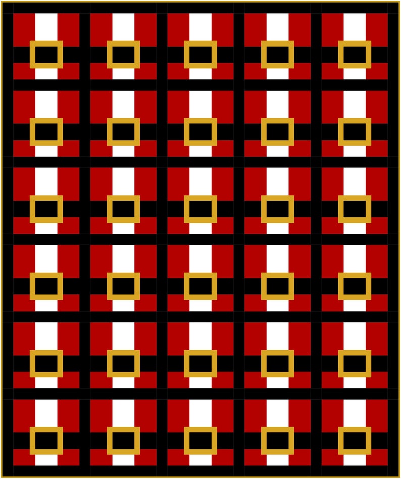 MINKY Santa Suit Quilt Kit - Mandi Persell of Sewcial Stitch Kit ...