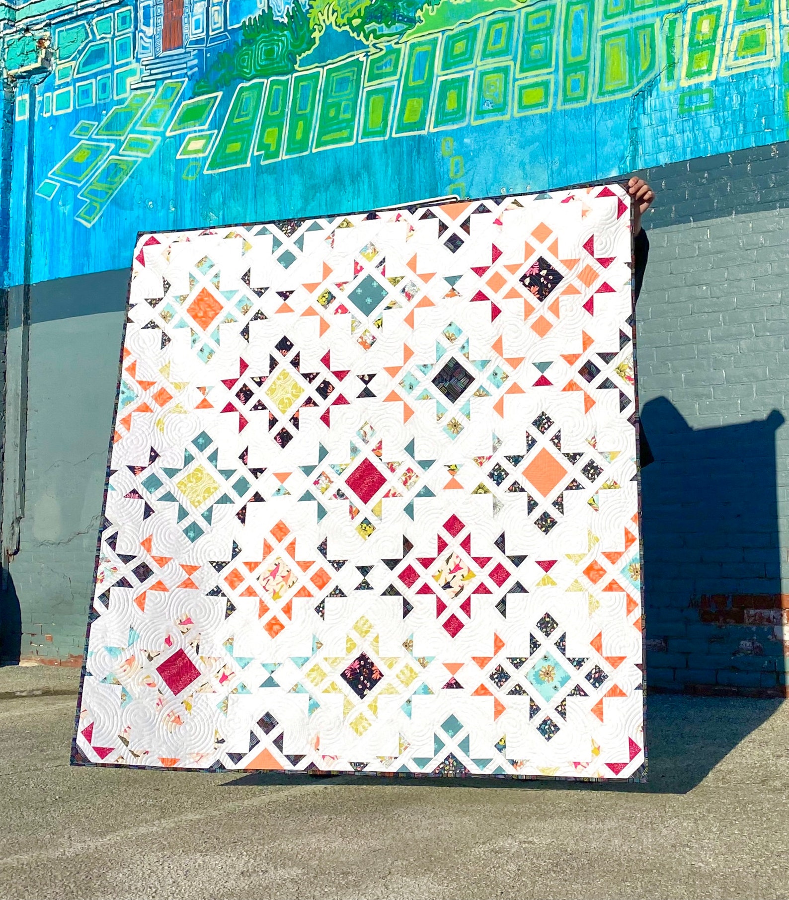 Star Blast Modern Star Quilt Pattern by Mandi Persell of - Etsy