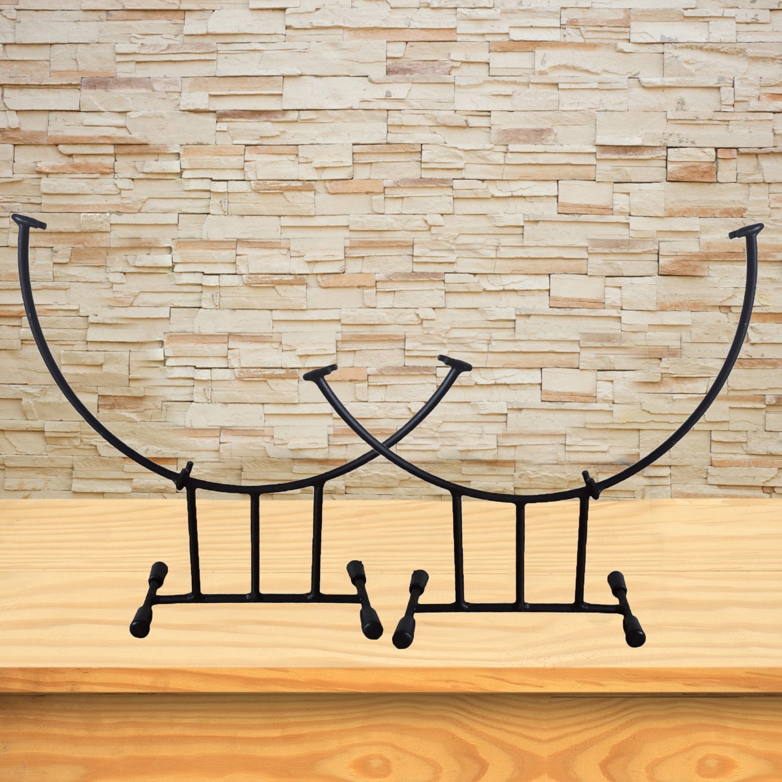 Unique Metal Glass Display Stand, Metal Home Decoration, Plate ...