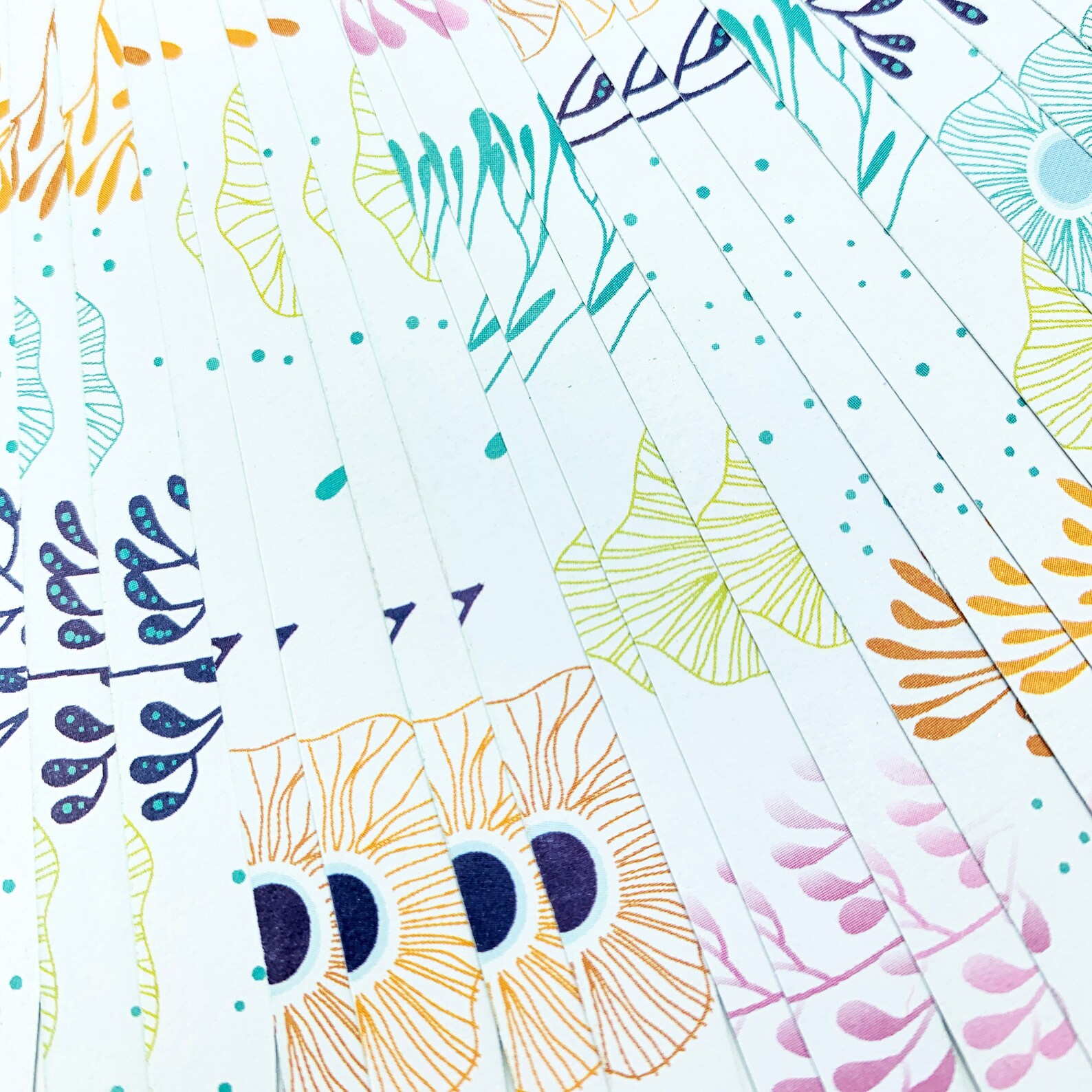 Paper Strips Double Sided with Gold Foil Laminate 1/2 or | Etsy