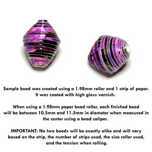 Purple Paper Strips to Make Paper Beads, 1/2 Wide X 11 Long Triangle ...