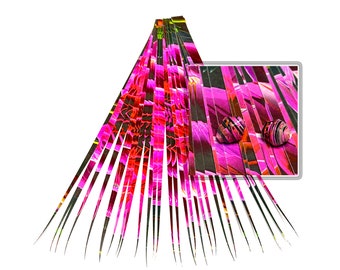 Purple Paper Strips to Make Paper Beads, 1/2 Wide X 11 Long Triangle ...