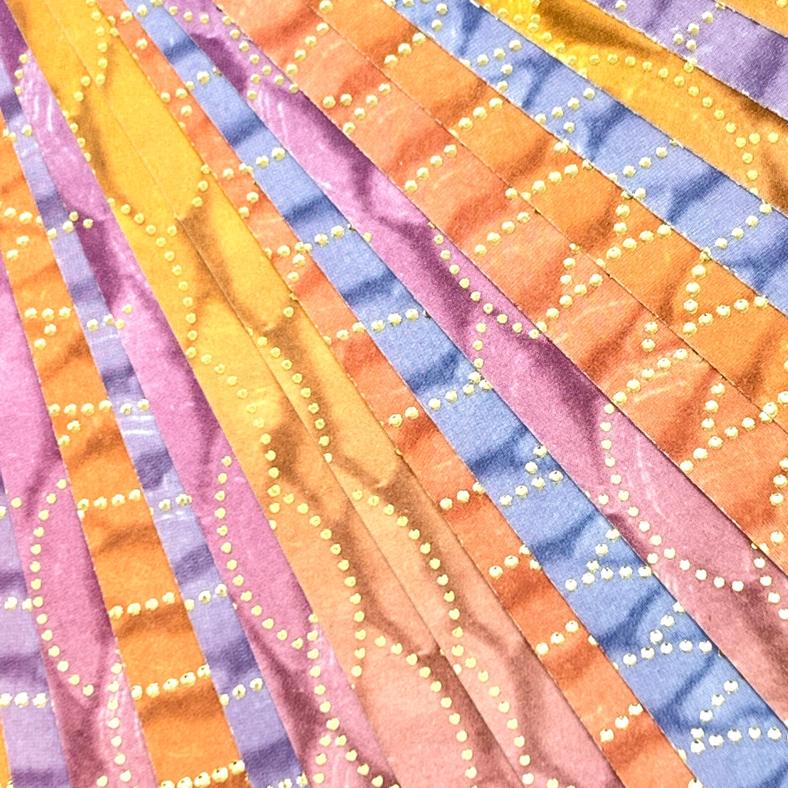 Paper Strips Double Sided With Gold Foil Laminate 1/2 or | Etsy