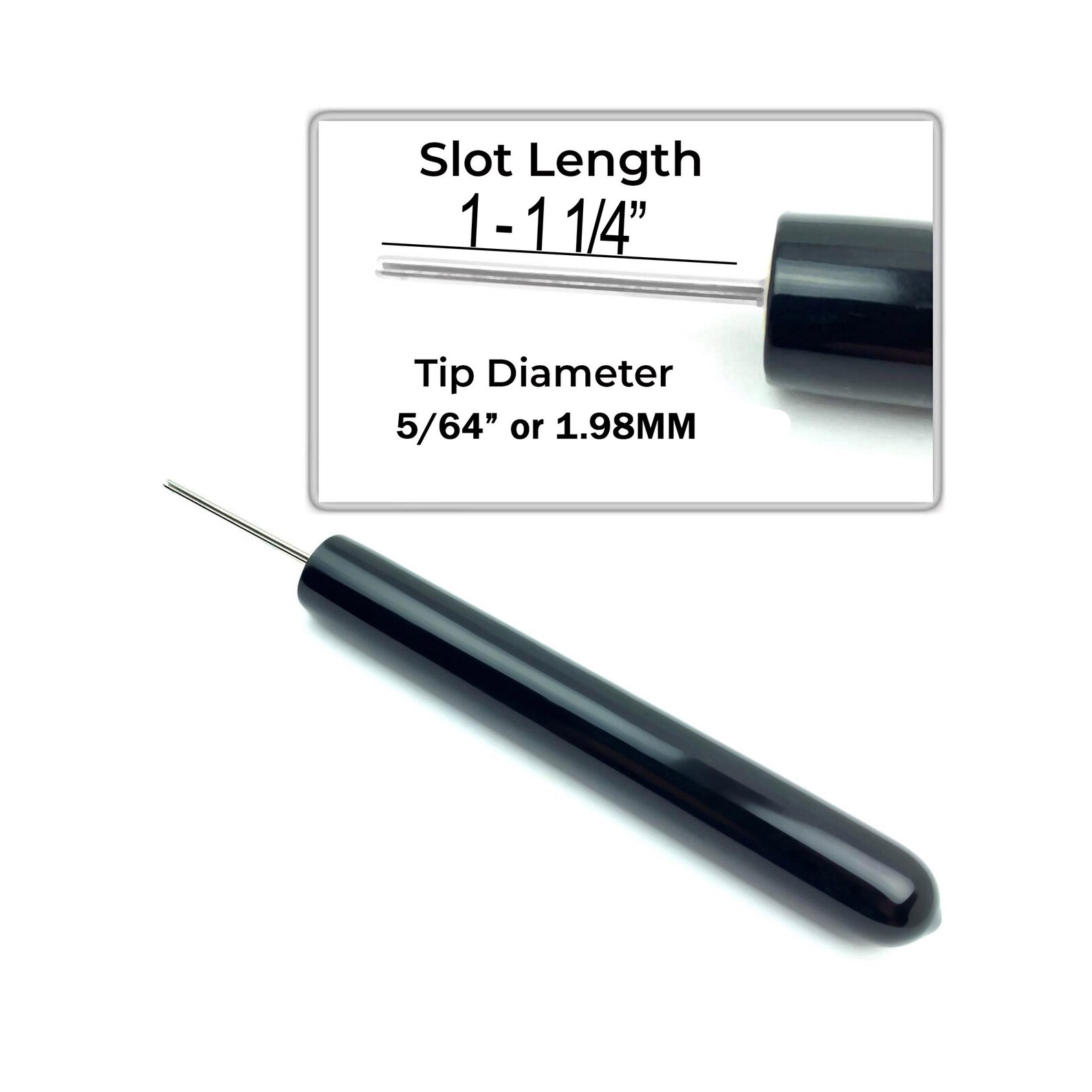 Slotted Quilling Tool With Vinyl Grip Birch Handle – Multiple Tip Sizes ...