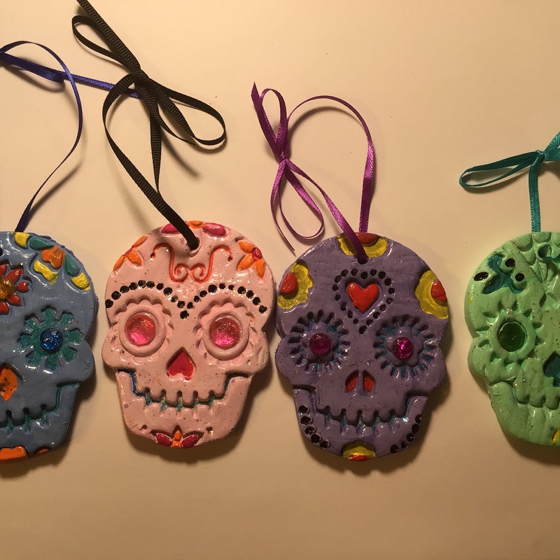 Sugar Skull Ornament - Etsy