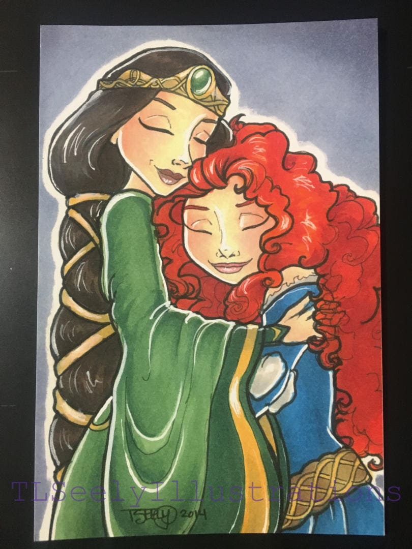 Mérida y Mum Print | Etsy