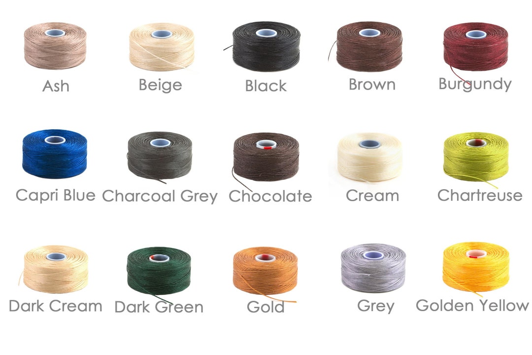 0,04 EUR/metro Selección de color de hilo C-Lon ø0,11 mm hilo de perla ...