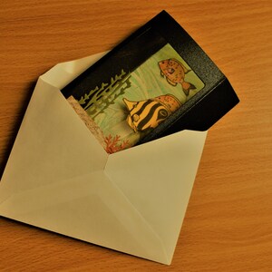 Aquarium Fish Tank Dimensional Card - Friendship Card - Etsy