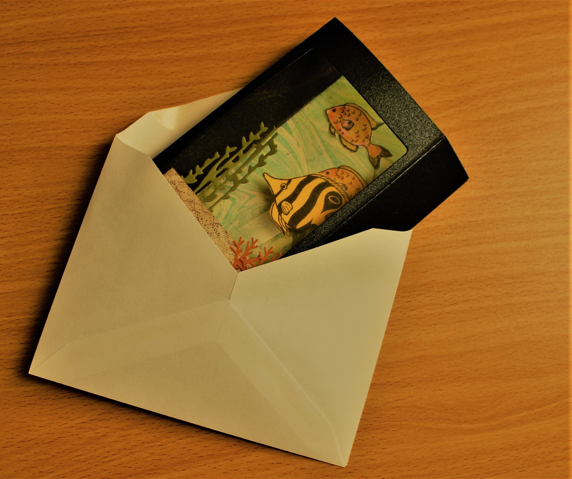 Aquarium Fish Tank Dimensional Card Friendship Card - Etsy