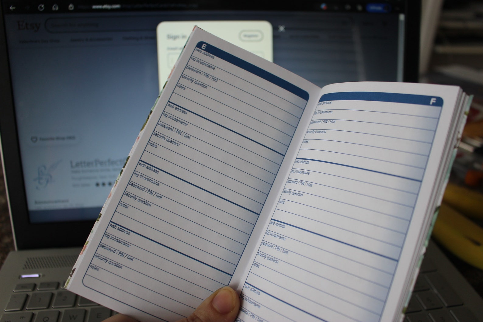 Password Books - Neat, Petite and Discrete - Monogramed, Personalized ...