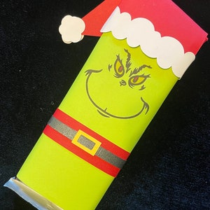 Grinch Bars DIY Favor Kit Pack of 10 Candy Bar Wrappers - Etsy