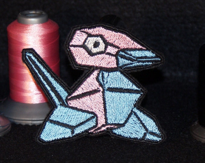 Porygon Iron on Patch Shiny Metallic Embroidered. Pokemon - Etsy