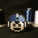 Pixel art Mega Man Extra life Shiny Metallic Embroidery Iron | Etsy
