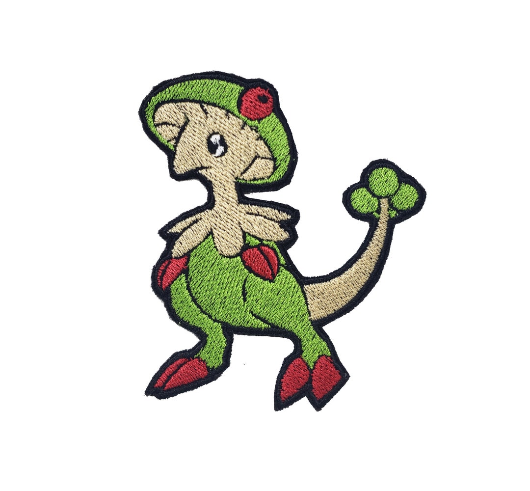 Breloom - Iron on Patch - Shiny Metallic Embroidered. Pokemon Patch. - Etsy