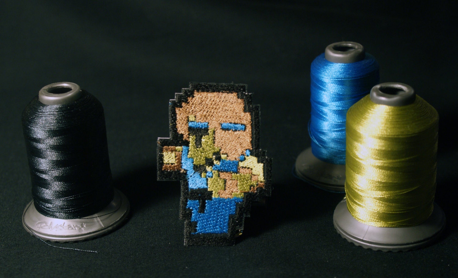 8 Bit Final Fantasy Black Belt Shiny Metallic Embroidery Iron - Etsy