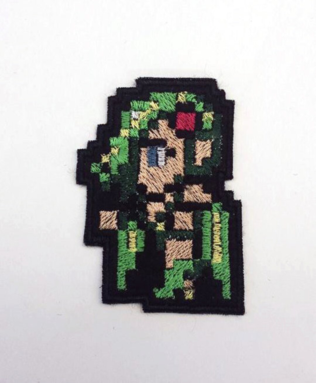Rydia - Pixelart Final Fantasy 4 - Shiny Metallic Embroidery Iron on ...
