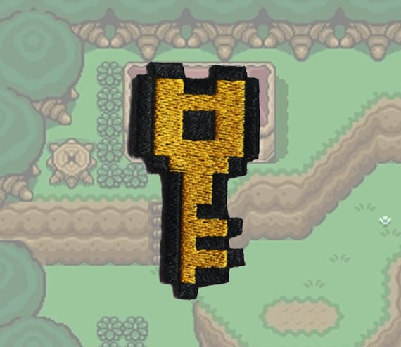 Zelda Link to the Past Key Iron on Patch Shiny Metallic - Etsy