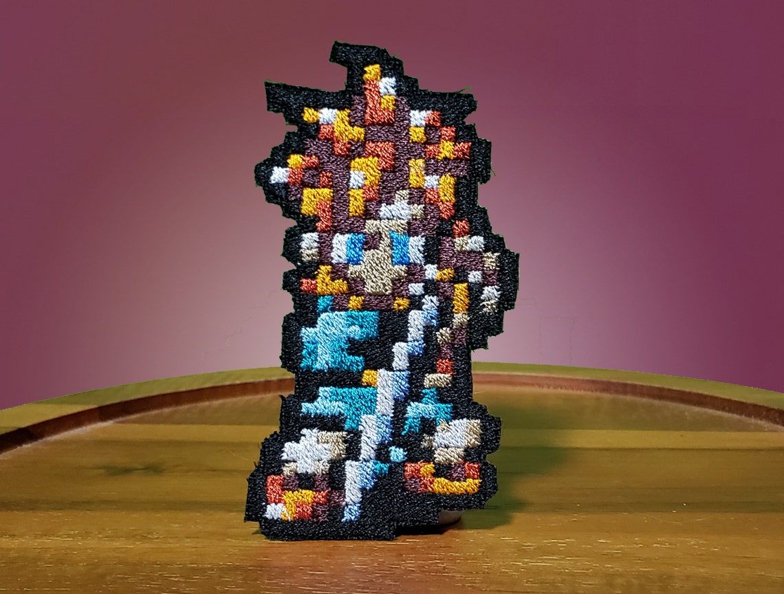 Crono Patch Chrono Trigger Inspired Pixel Art Iron on Patch - Etsy