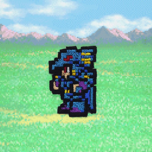 Kefka Pixelart Final Fantasy 6 Shiny Metallic Embroidery - Etsy