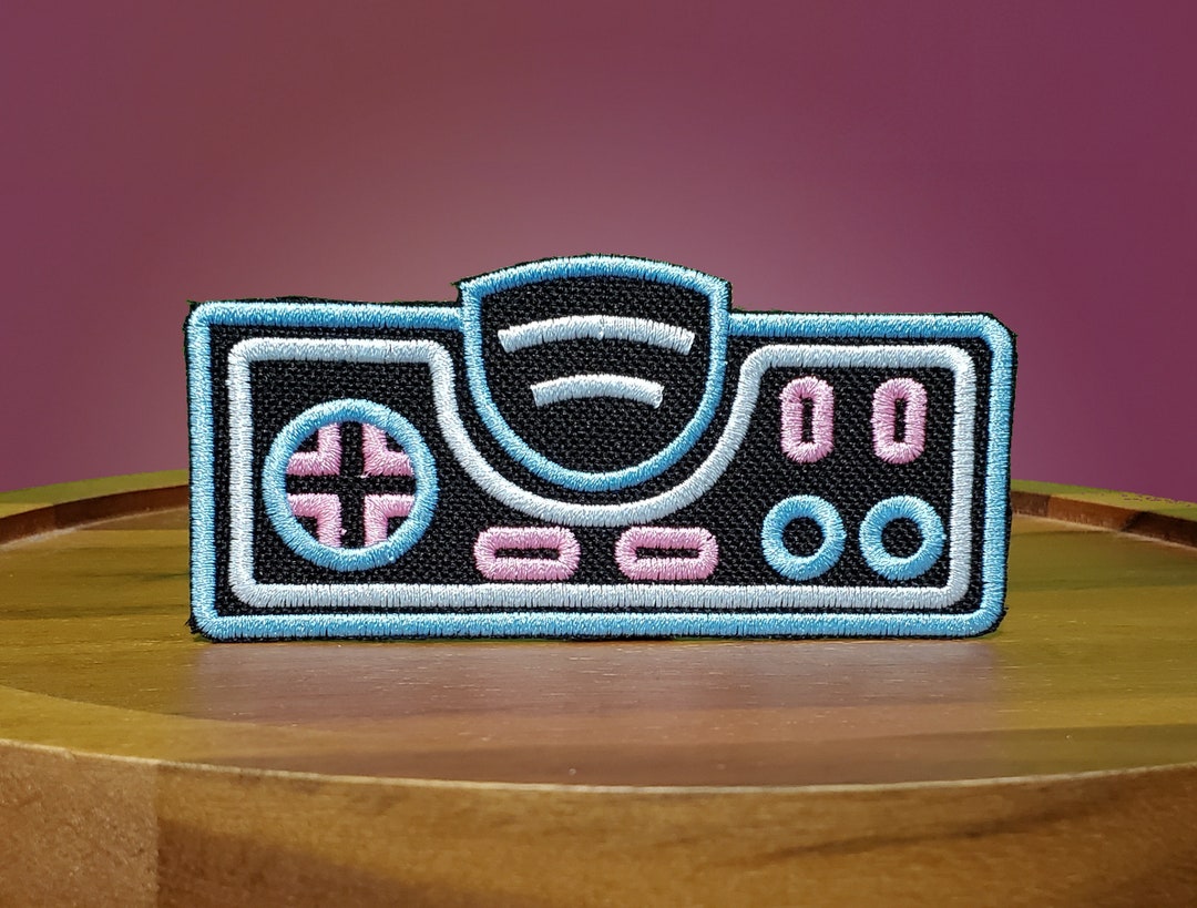 Neon Turbo Grafx Controller Patch - 90s Retro - Embroidered Iron-on. - Etsy