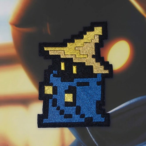 8 Bit Final Fantasy Red Mage Shiny Metallic Embroidery Iron on - Etsy