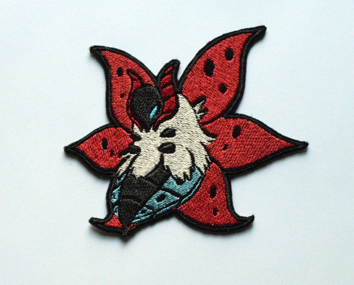Volcarona - Iron on Patch - Shiny Metallic Embroidered. Pokemon Patch ...
