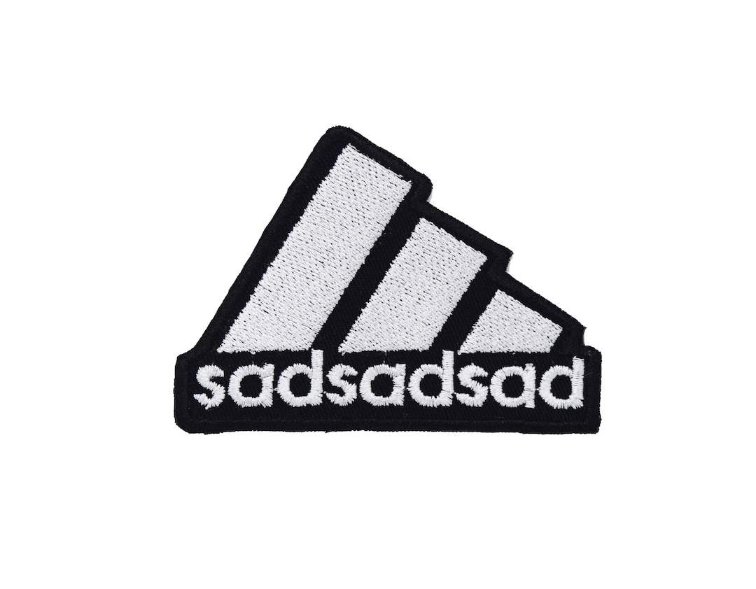 Sadsadsad - Iron on Patch Shiny Embroidered Applique - Etsy